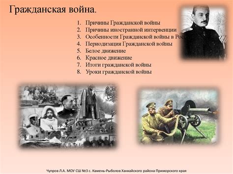 Гражданская война - презентация онлайн