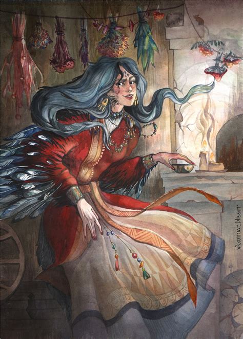 Иллюстрация Вещица-Сорока | Illustrators.ru