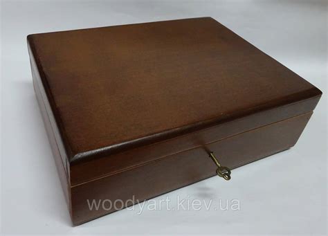 Деревянная Шкатулка с Ключом, 25*19*9 См (коричневая) — Купить Недорого ...