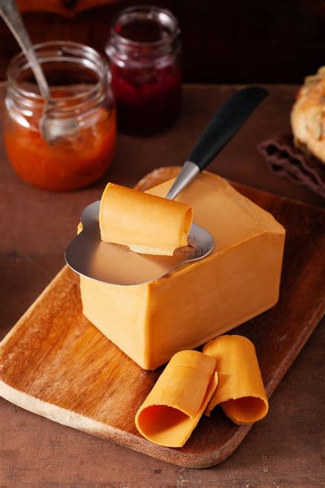 Norwegian Brunost Traditional Brown Cheese Stock Image - Image of ...
