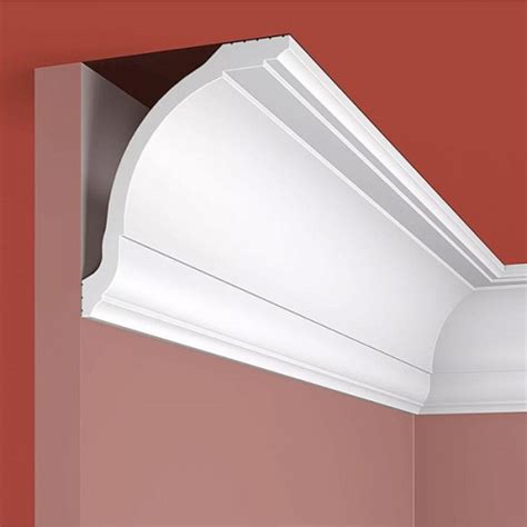 Плинтус (карниз) потолочный из дюрополимера Cosca Decor KX015 Белый 97* ...
