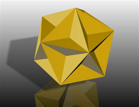 Звезда-икосаэдр - Чертежи, 3D Модели, Проекты, Уроки построения