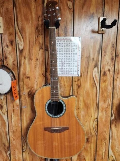 Ovation Electric Acoustic Guitar | Live and Online Auctions on HiBid.com