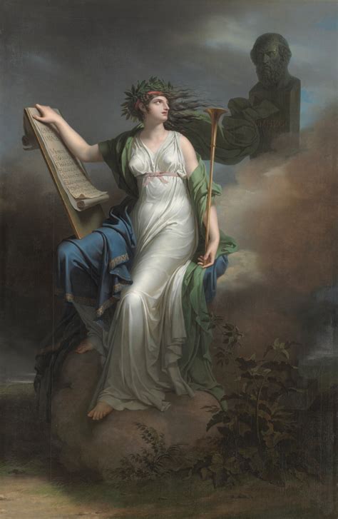 Calliope, Muse of Epic Poetry, Painted By Charles Meynier (c. 1768-1832 ...
