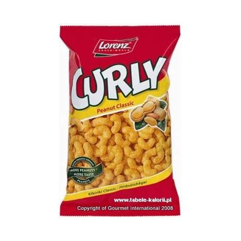 Ile kcal ma Chrupki Curly Peanut Classic - Lorenz - Tabele kalorii