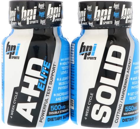 BPI Sports, A-HD Elite, Solid, 2 Bottles, 30 Capsules Each - iHerb