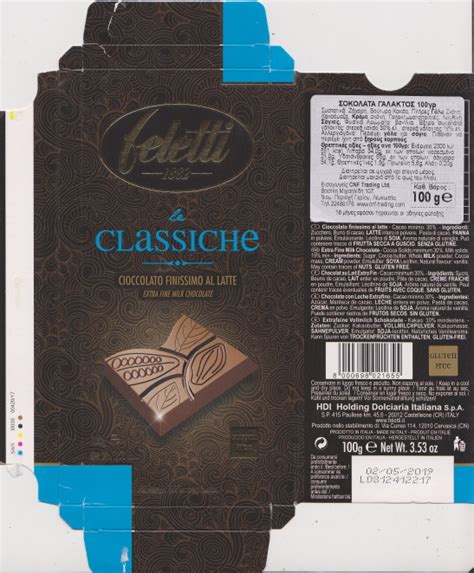 Italian chocolate wrappers Sorini