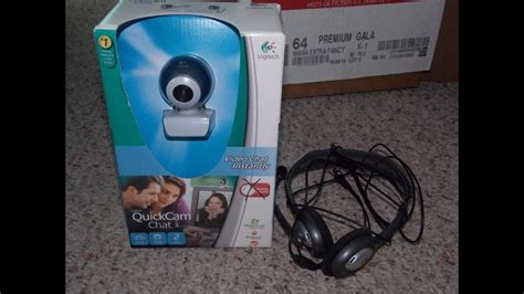 Logitech QuickCam Chat V2 USB Video Webcam Web Camera w/Free Earphone ...