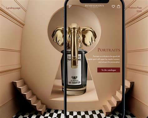 Penhaligon` Portraits. Landing page by Andriana Popp