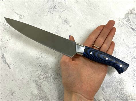 Кухонный нож Хлебный-2, цельнометаллический, AUS-8,G10 в интернет ...