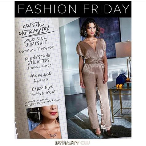 Cristal Flores, Dynasty 1x07 | Fashion friday, Dynasty outfits, Fashion tv
