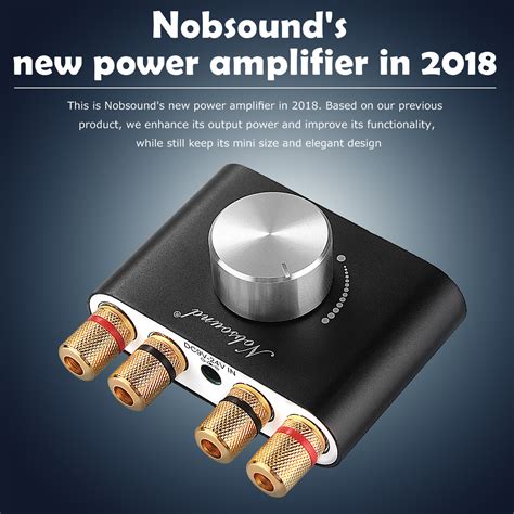 Nobsound NS-01G PRO Bluetooth Power Amplifier Stereo Digital Audio Amp ...