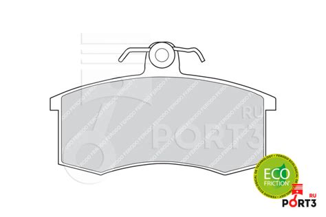 FDB527 Колодки тормозные передние FERODO (Феродо) - описание, фото, аналоги