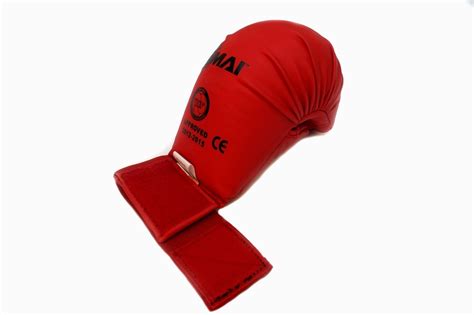 Перчатки для каратэ SMAI WKF с пальцем красные купить оптом перчатки ...