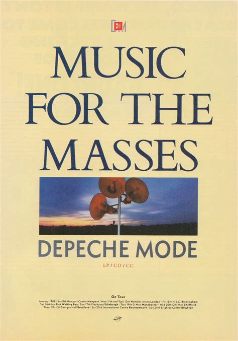 Depeche Mode "Music For The Masses" 1987