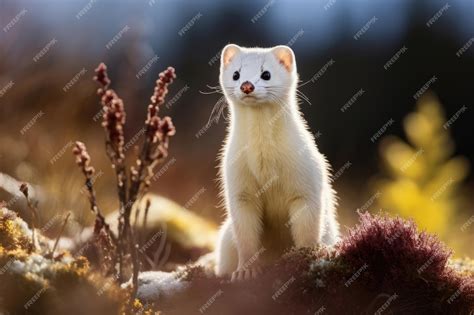 Premium Photo | Eurasian Ermine in the wild
