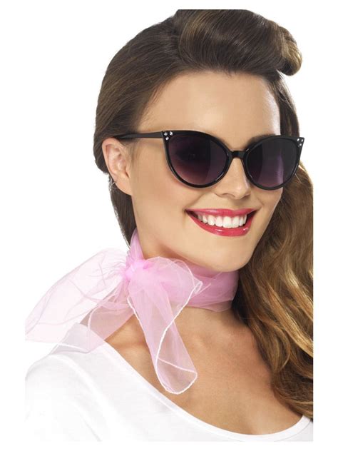 Halstuch 50er-Jahre, Rosa, Chiffon-Stil - 50er & 60er-Jahre ...