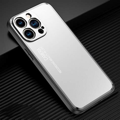 Матовый металлический чехол для iPhone 13 Pro, силиконовый ...