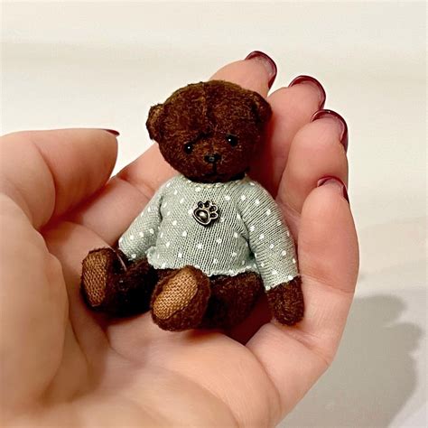 Резерв! Маленький мишка тедди 6,5 см – заказать на Ярмарке Мастеров ...