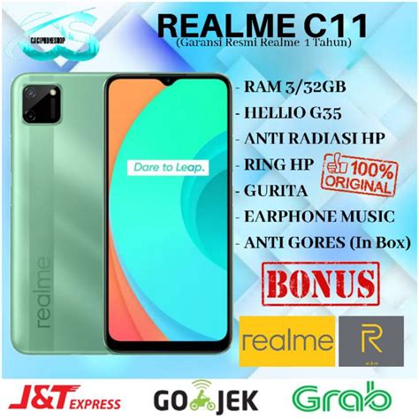 REALME C11 3/32 & 2/32 RAM 3GB ROM 32GB GARANSI RESMI REALME 1 TAHUN ...