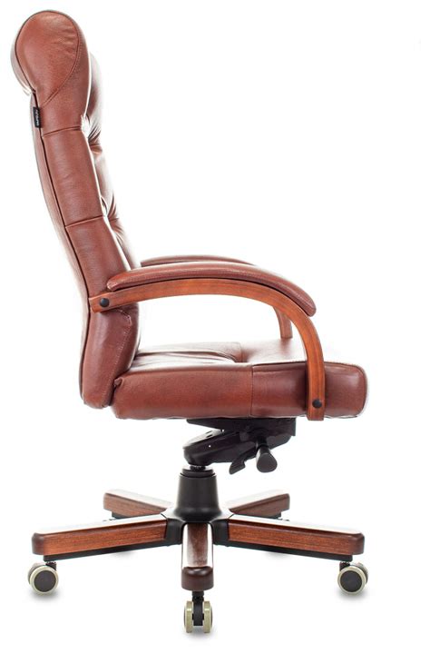 Кресло руководителя Бюрократ T-9928WALNUT светло-коричневый Leather ...