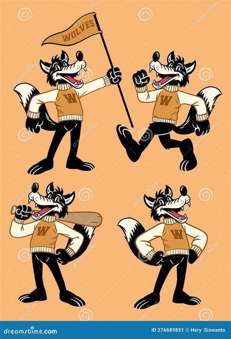 Wolf Sport Or Esport Gaming Mascot Logo Template, For Your Team Cartoon ...