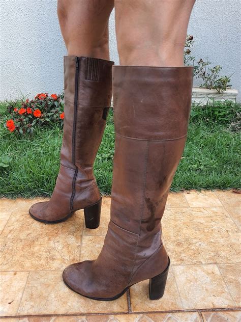 Bota Couro Marrom, Paola Constance | Bota Feminina Paola Constance ...