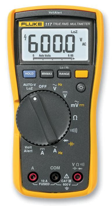 FLUKE 117 - Fluke - Electricians Digital Multimeter, VoltAlert™, 6000 Count