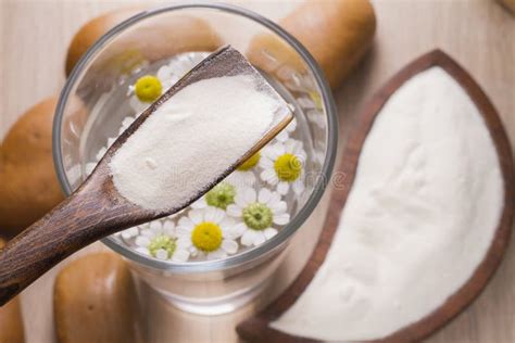 Hydrolyzed Collagen stock image. Image of gelatin, scoop - 100988233
