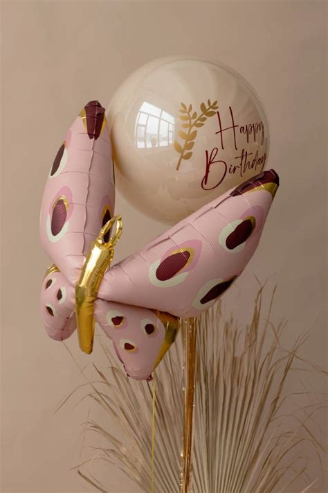 Композиция с бабочкой | Balloons, Balloon decorations, Birthday