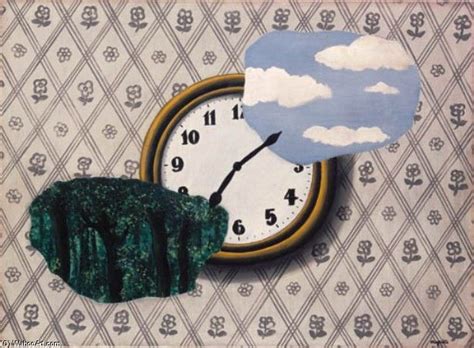 Rene Magritte > Composition with clock, sky and forest | Arte ...