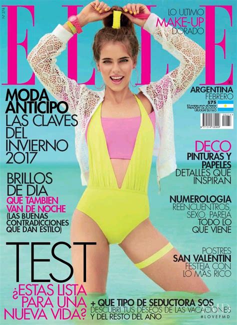 Cover of Elle Argentina with Sif Dag, February 2017 (ID:41236 ...