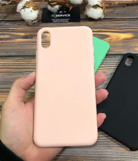 Купить Чехол iPhone XS Max Silicone Case Full Cover (розовый) в ...