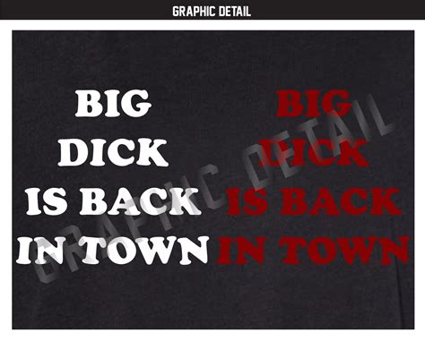 Big Dick is Back in Town Crew Sweatshirt Big Dick Energy BDE | Etsy