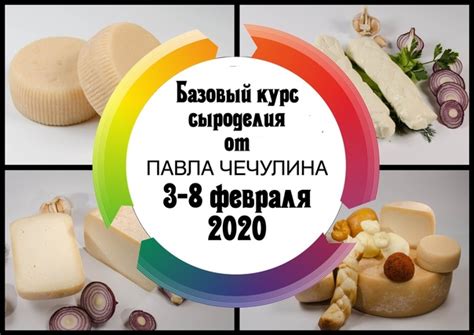 БАЗОВЫЙ КУРС СЫРОДЕЛИЯ ОТ ПАВЛА ЧЕЧУЛИНА Объявляется набор на ...