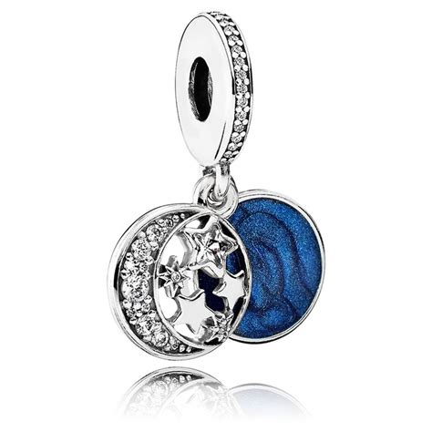 #Pandora Charm Xmas 2016 - Mond und Sterne mit blauer Emaille | Pandora ...