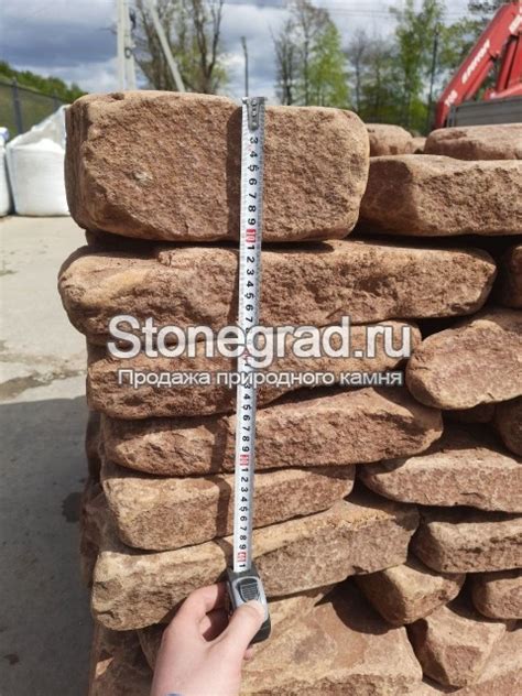 Галтованный песчаник терракотовый Кладочный камень для подпорной стенки ...