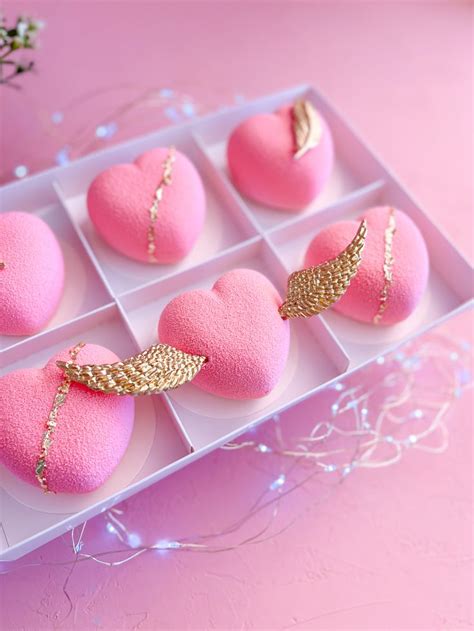 Муссовые пирожные сердца | Dolci, San valentino, Cioccolato