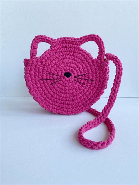 Сумочка котик для девочки от Alex crochet | Вязаные сумочки, Кошачий ...