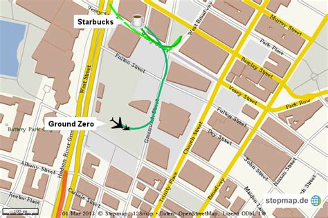 StepMap - Ground Zero - Landkarte für Welt