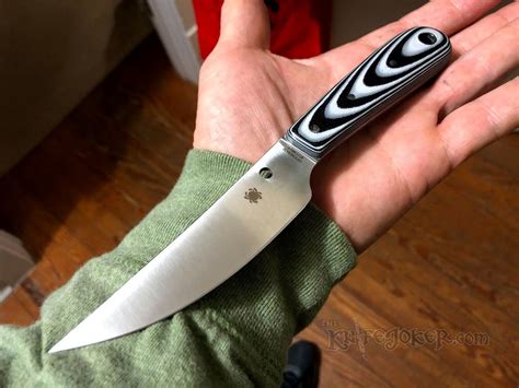 Spyderco FB46GP Bow River Fixed Blade 4.36" Full-Flat Satin 8Cr13MoV ...