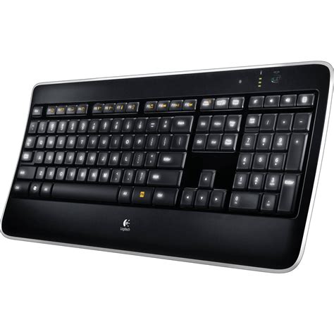 Logitech K800 White LED Backlit Backlight Illuminated USB Wireless ...