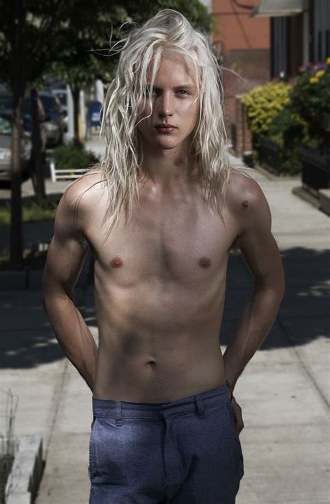Adorable Fruit-Infused Portaits | White hair men, Long hair styles men ...
