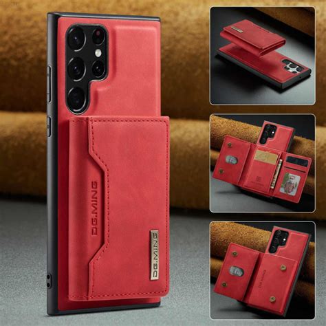 (DG)Магнитный кожаный чехол для телефона Samsung Galaxy S23 Ultra ...