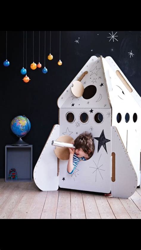 детский фотопроект, космос, мальчики | Cardboard rocket, Diy for kids ...