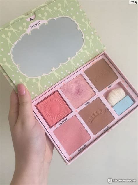 Палетка для макияжа лица Benefit Cheekleaders Pink Squad - «Палетка на ...