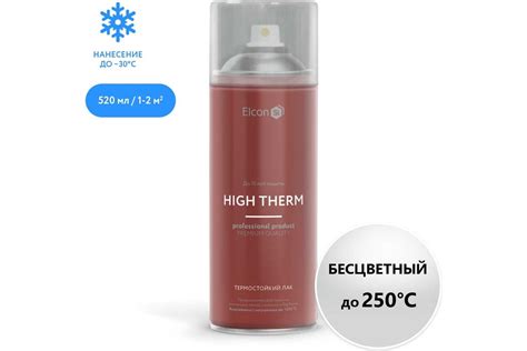Термостойкий лак для камня, бетона, металла Elcon High Therm ...