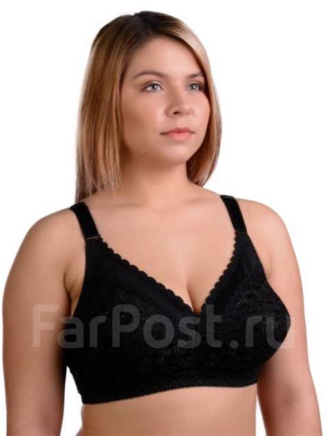 Бюстгальтер Чёрный без косточек, 48, 50, 52, 54, 56, 58, 60, новый, в ...