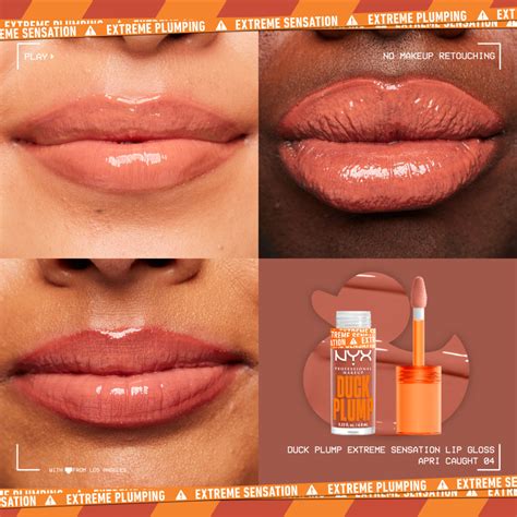 NYX Professional Makeup Duck Plump High Pigment Lip Gloss - Apri-Caught ...