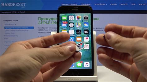 Как вставить Сим-карту в iPhone 8 — Настройка телефона - YouTube